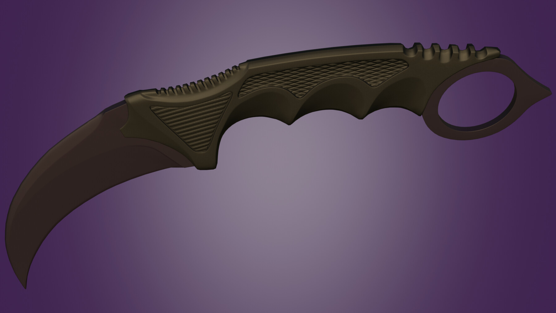 ArtStation - Karambit PBR low_poly game ready | Game Assets