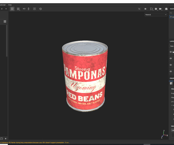 ArtStation - Old Can of Beans Game Ready | Game Assets