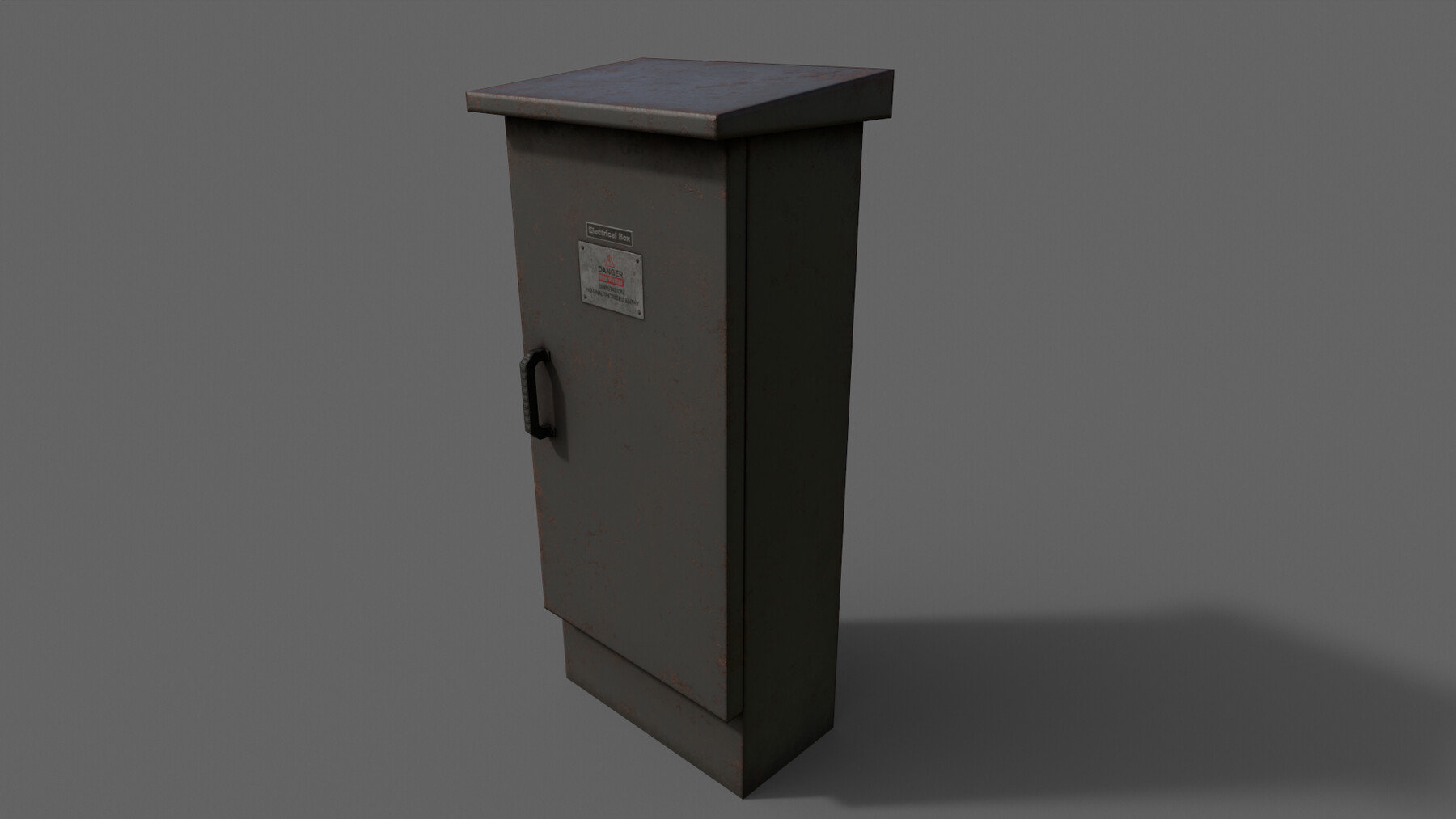 ArtStation - PBR Electric Box (Black) Ver.5 | Game Assets