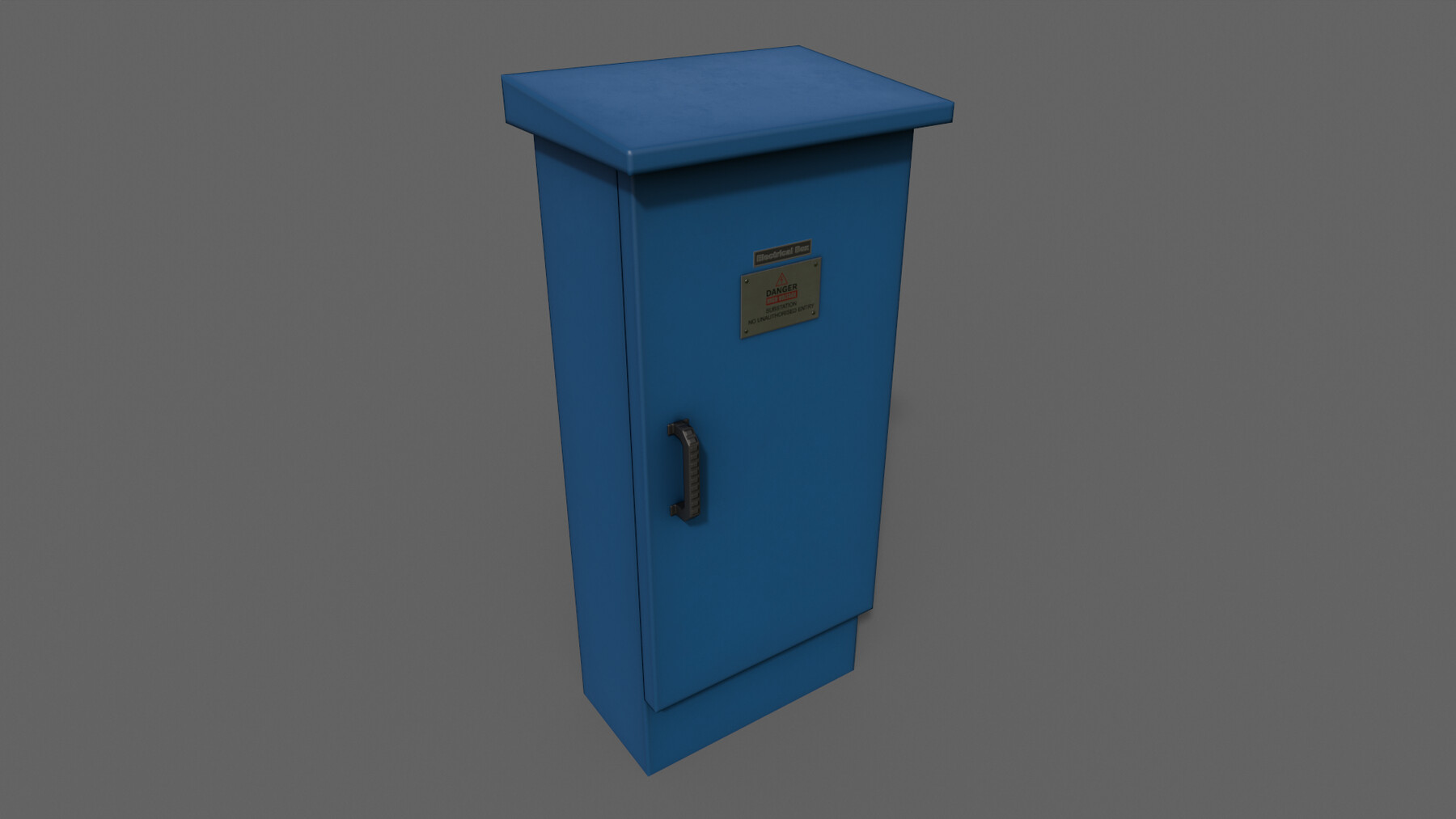 ArtStation - PBR Electric Box (Blue) Ver.5 | Game Assets