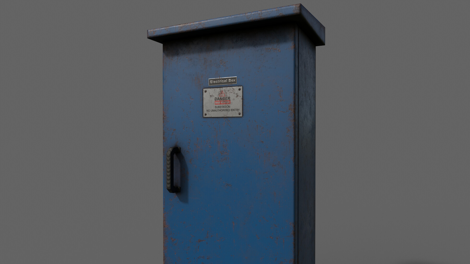 ArtStation - PBR Electric Box (Blue) Ver.5 | Game Assets