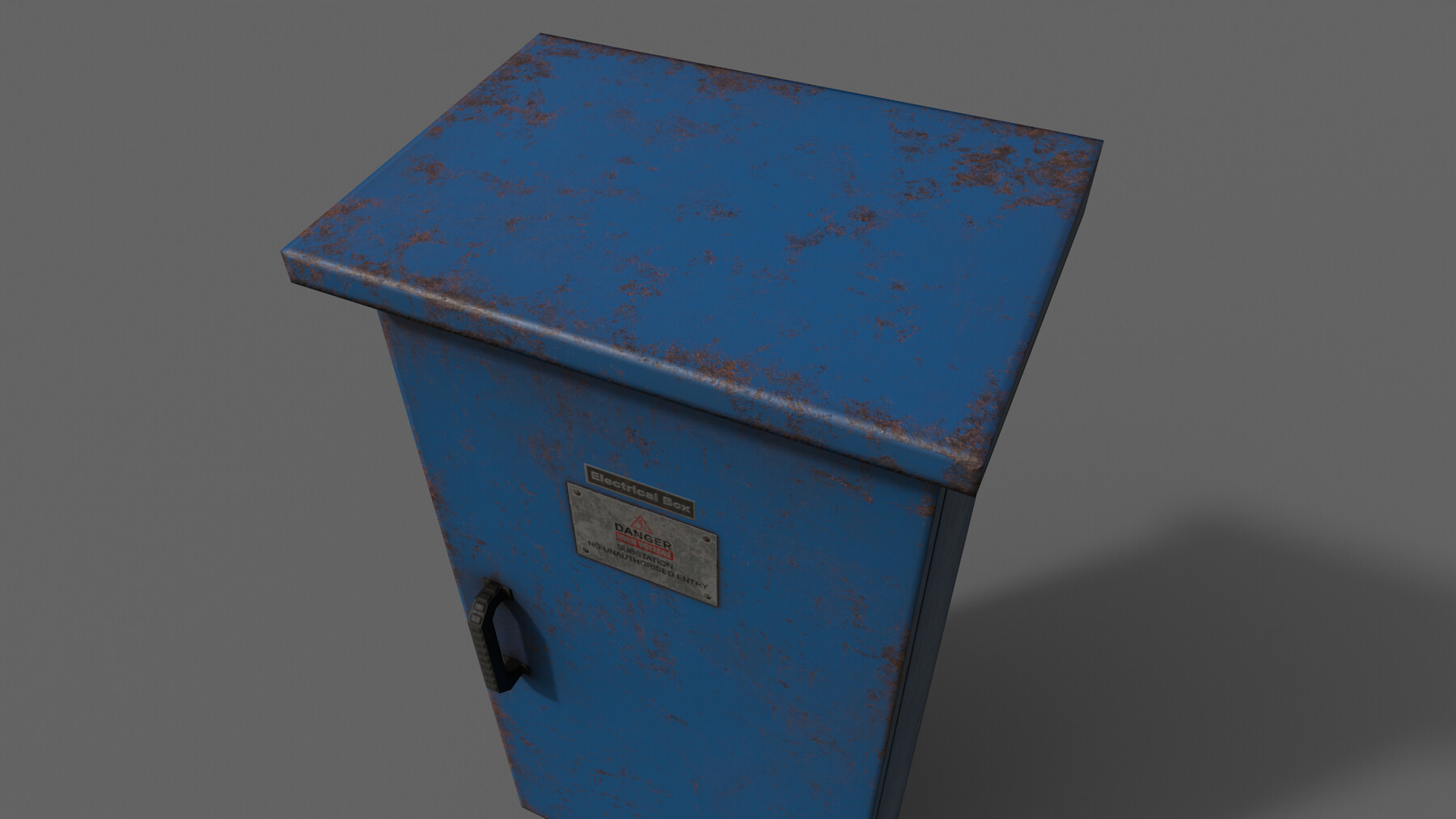 ArtStation - PBR Electric Box (Blue) Ver.5 | Game Assets