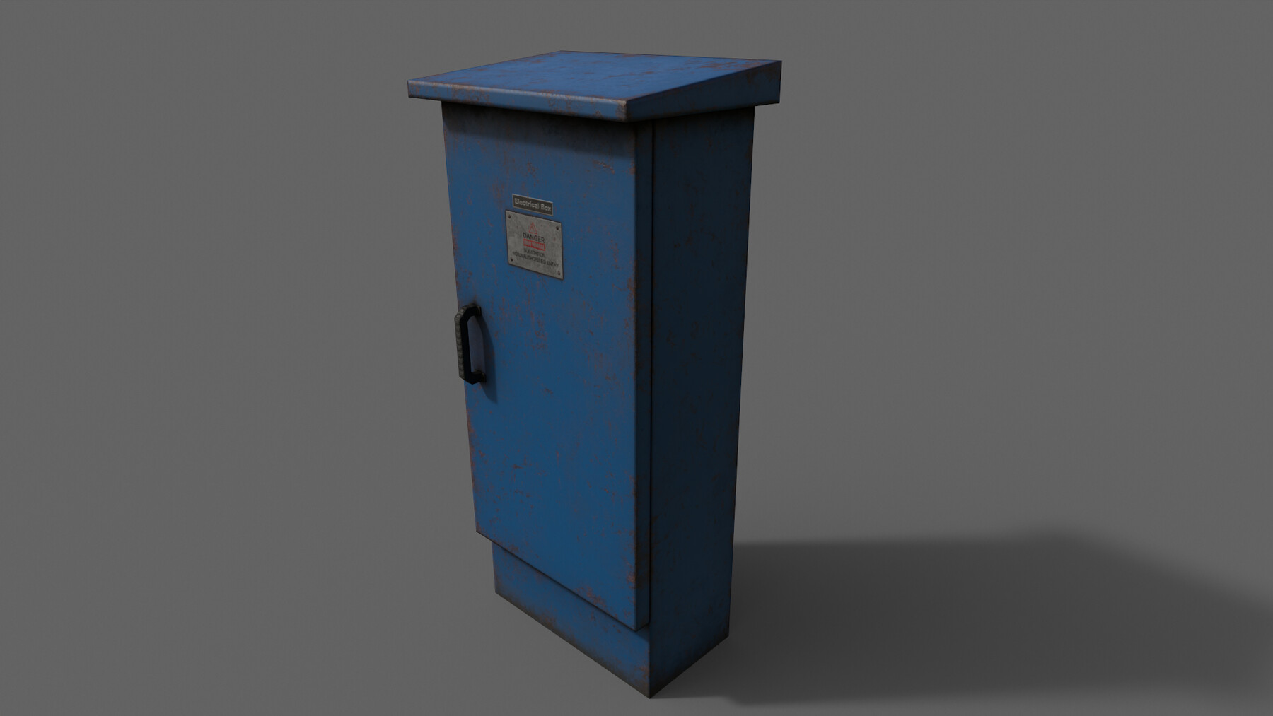 ArtStation - PBR Electric Box (Blue) Ver.5 | Game Assets