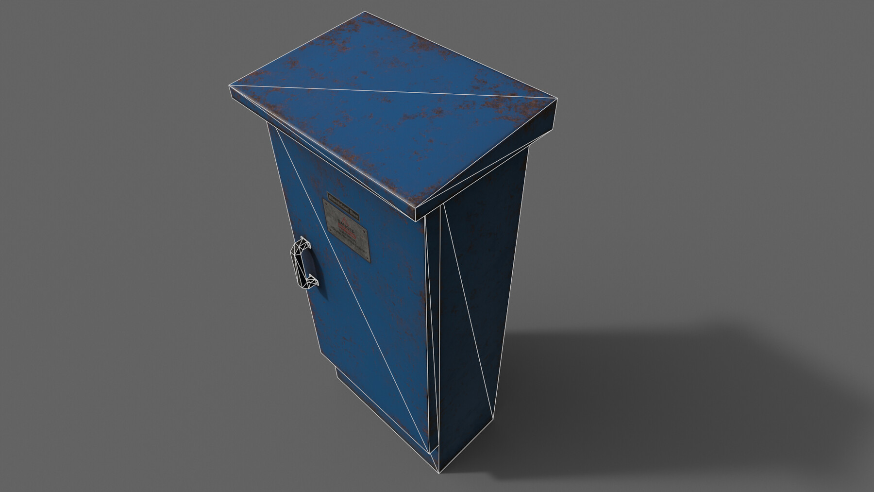 ArtStation - PBR Electric Box (Blue) Ver.5 | Game Assets