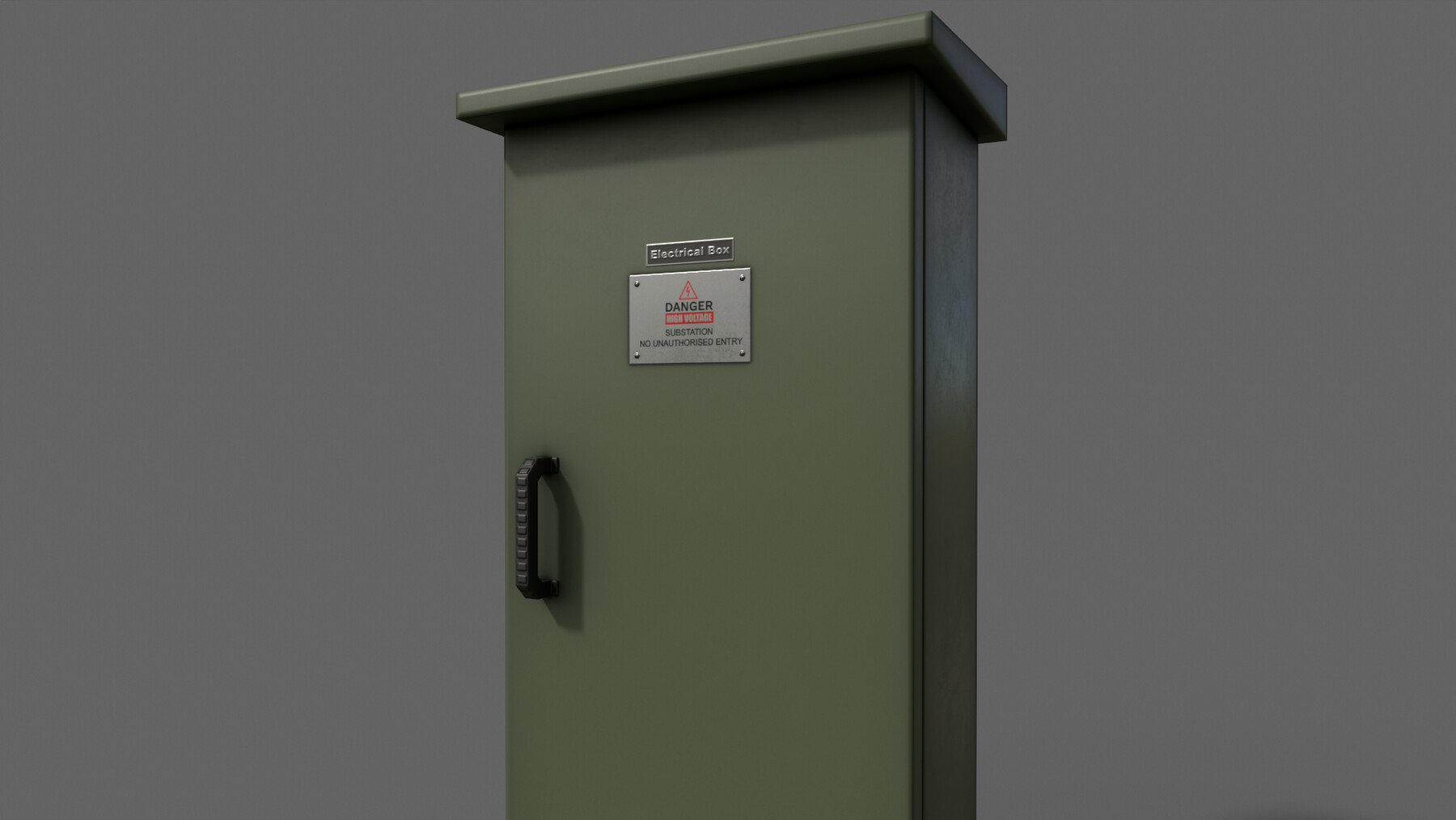 ArtStation - PBR Electric Box (DarkGreen) Ver.5 | Game Assets