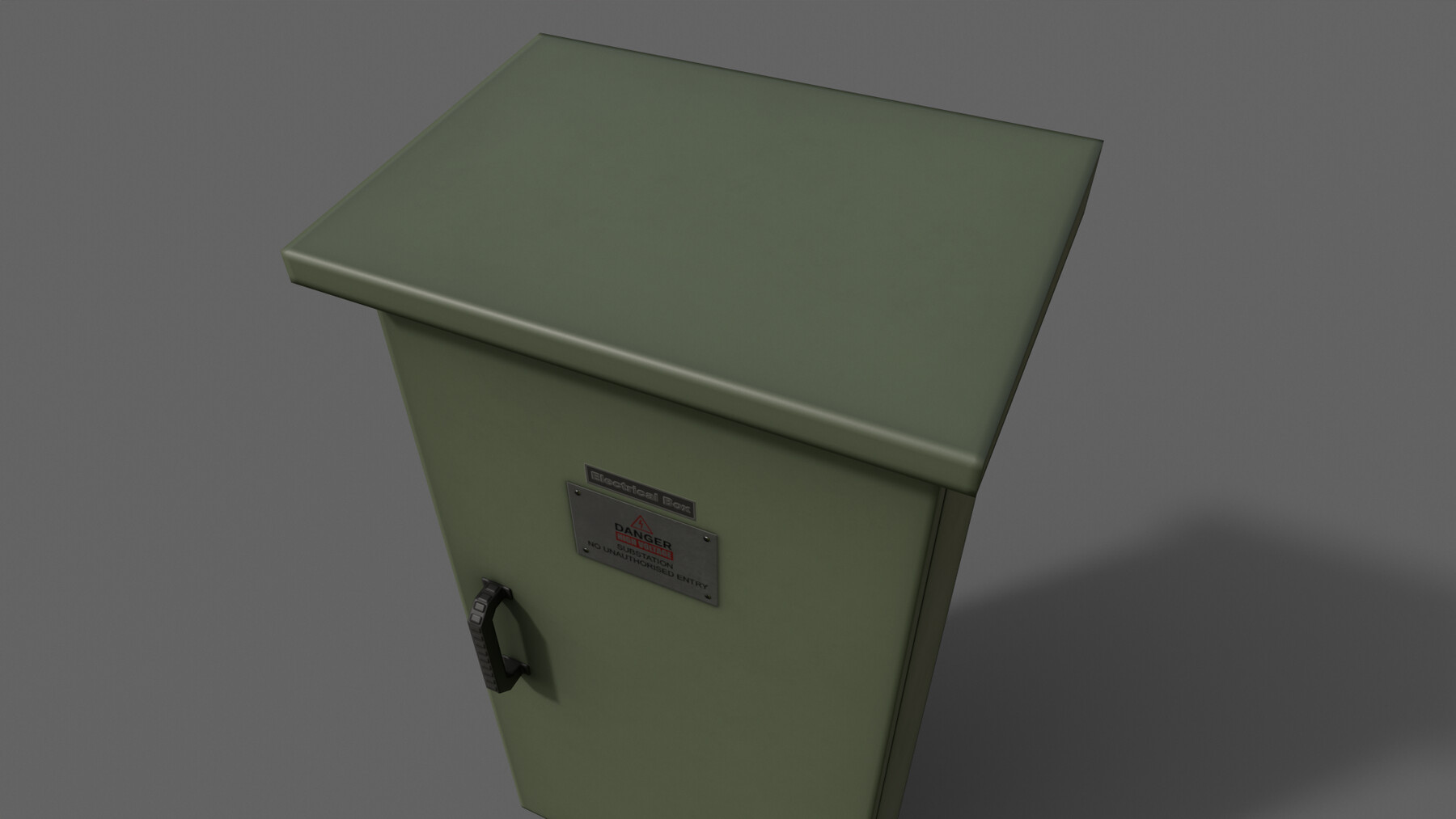 ArtStation - PBR Electric Box (DarkGreen) Ver.5 | Game Assets