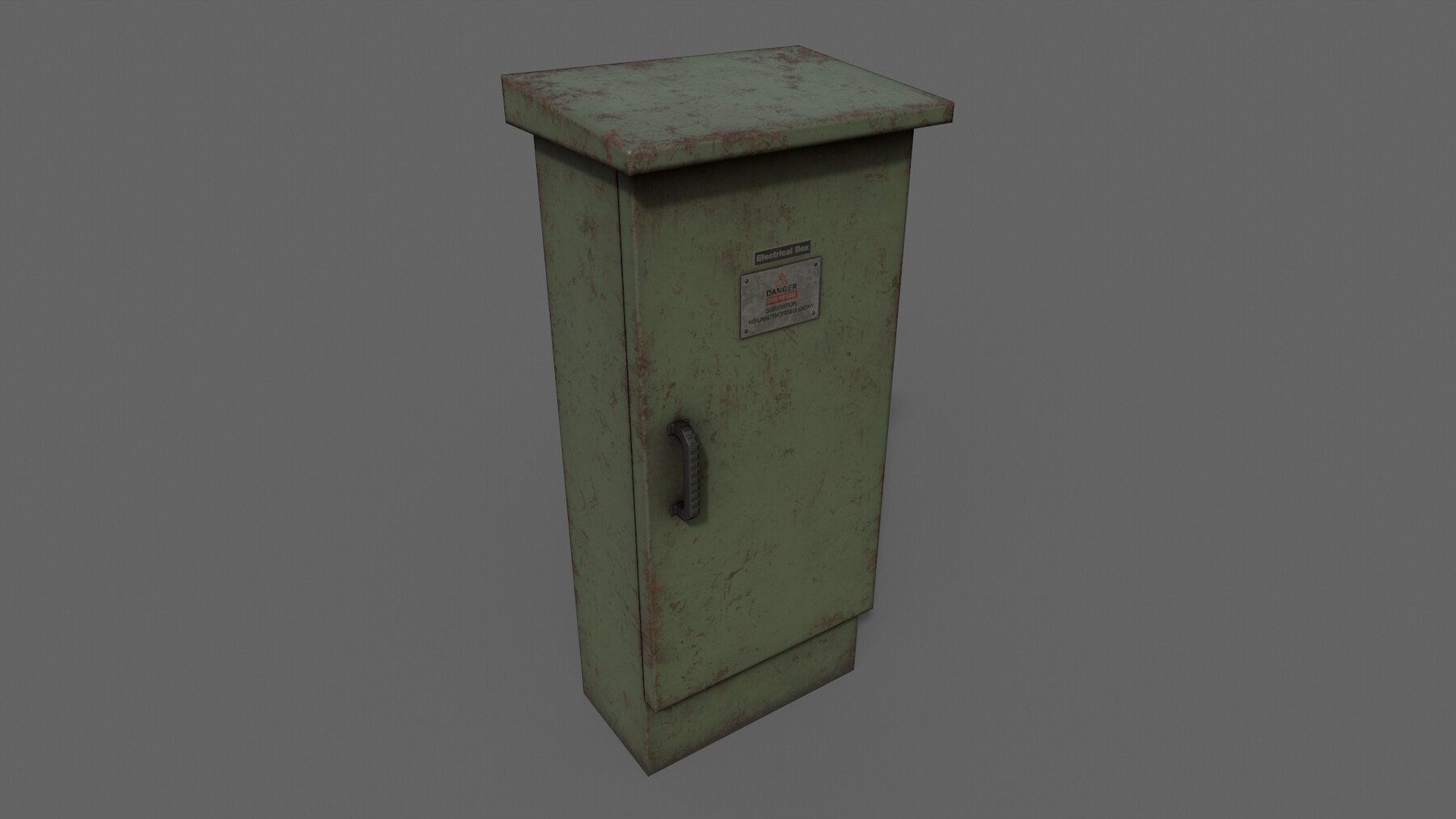 ArtStation - PBR Electric Box (DarkGreen) Ver.5 | Game Assets