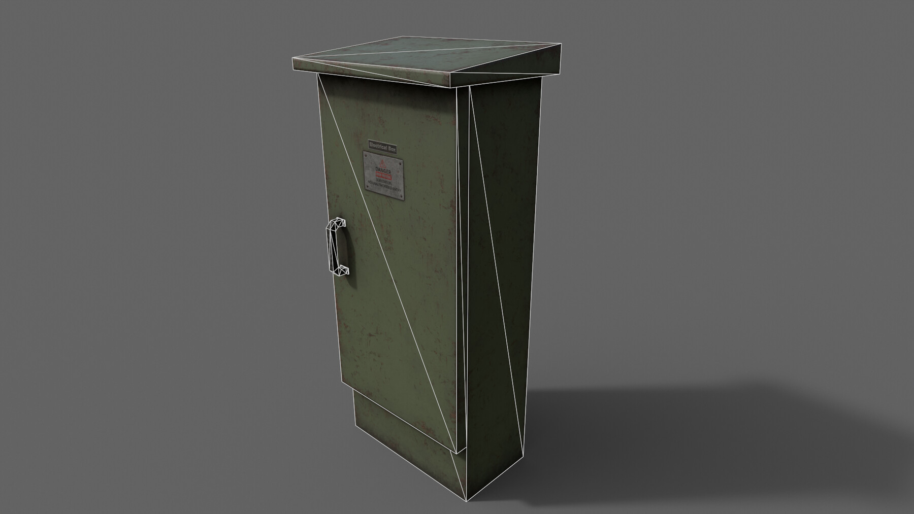 ArtStation - PBR Electric Box (DarkGreen) Ver.5 | Game Assets