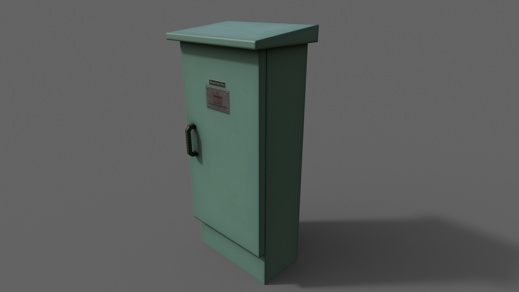 ArtStation - PBR Electric Box (Green) Ver.5 | Game Assets