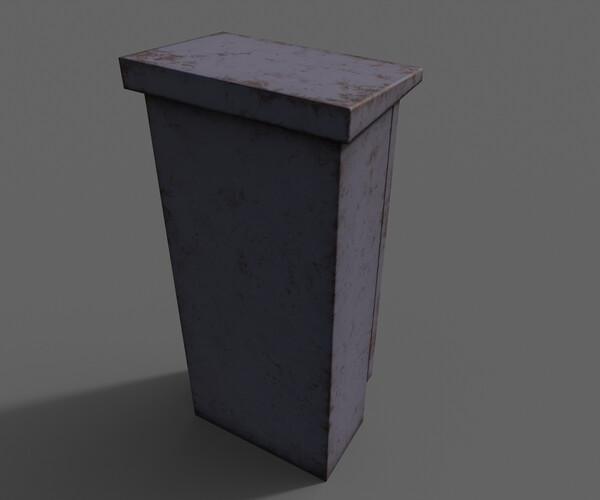 ArtStation - PBR Electric Box (Purple) Ver.5 | Game Assets