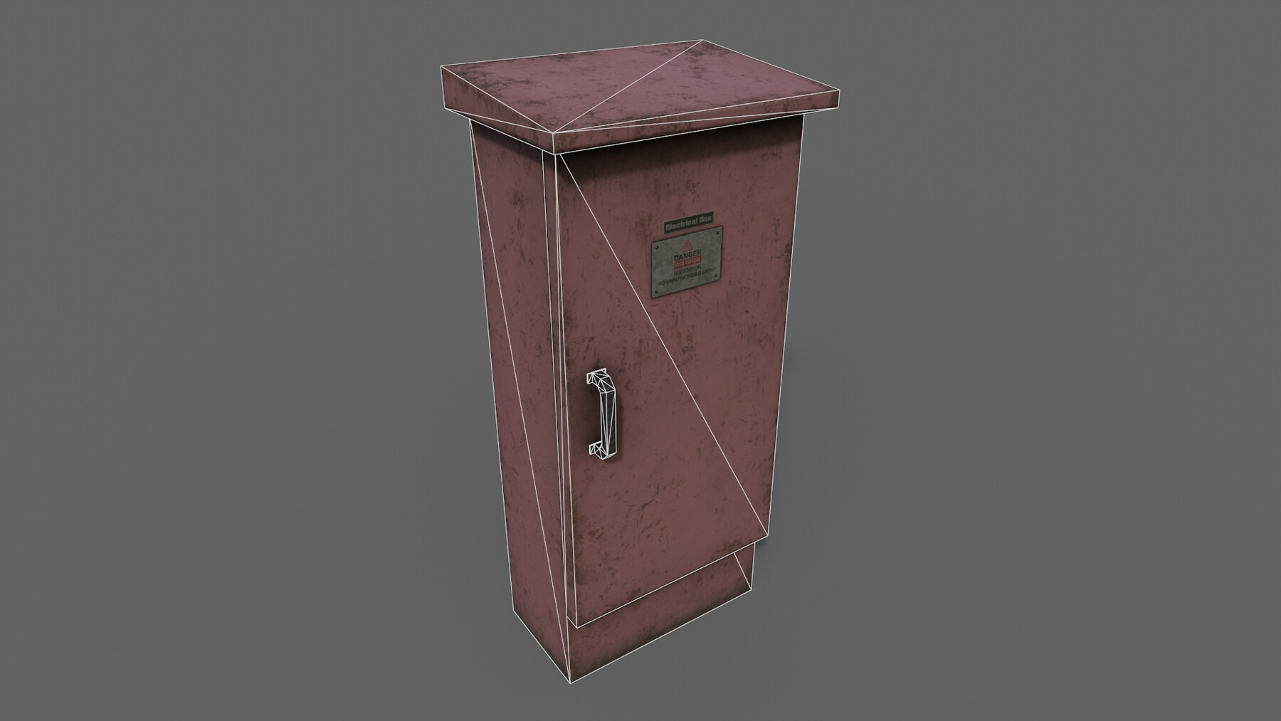 ArtStation - PBR Electric Box (Red) Ver.5 | Game Assets