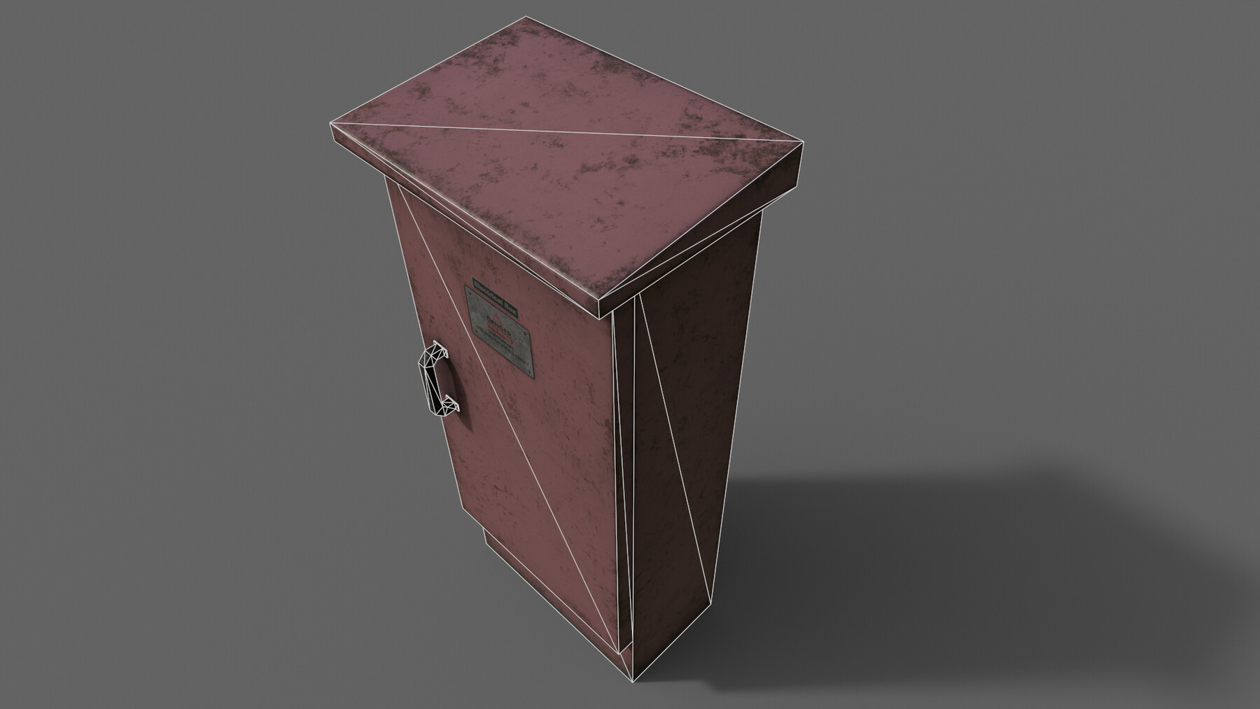 ArtStation - PBR Electric Box (Red) Ver.5 | Game Assets