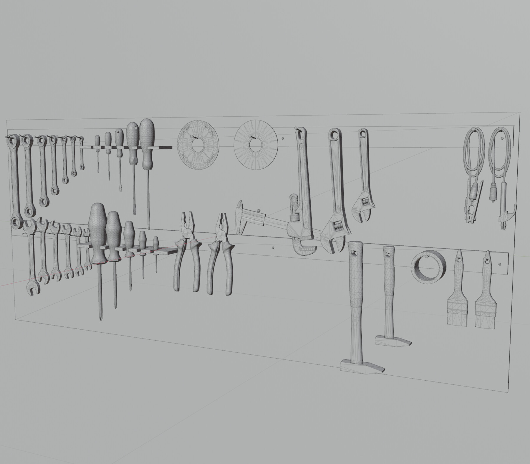 ArtStation - shelving with tools | Game Assets