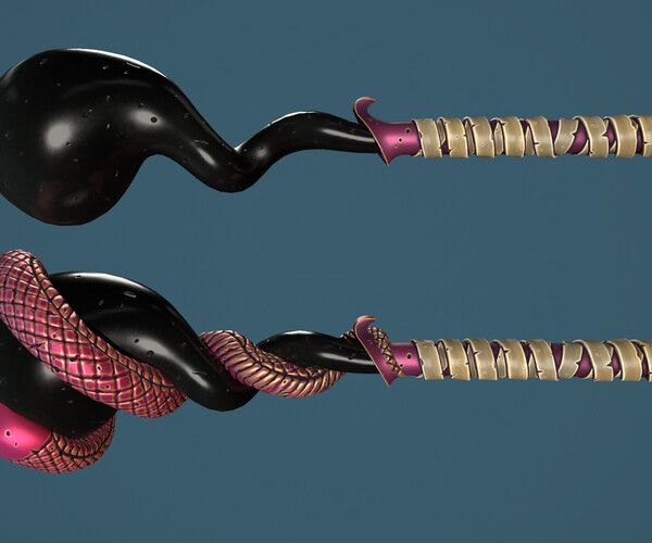 ArtStation - Fantasy snake weapons collection | Game Assets