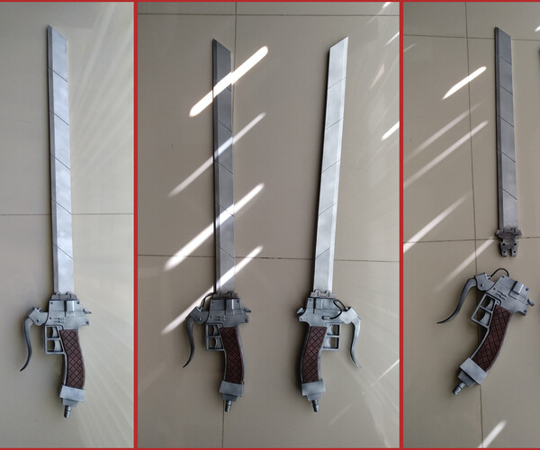 ArtStation - Sword Attack on Titan 3D print model | Resources