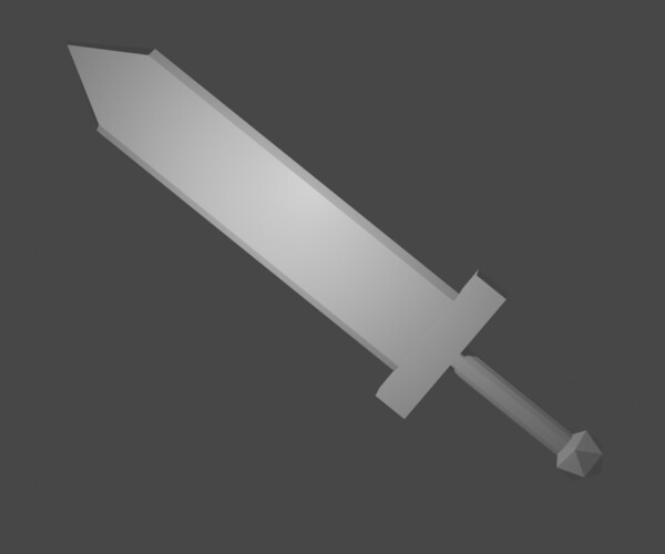ArtStation - Low_poly_Sword | Game Assets