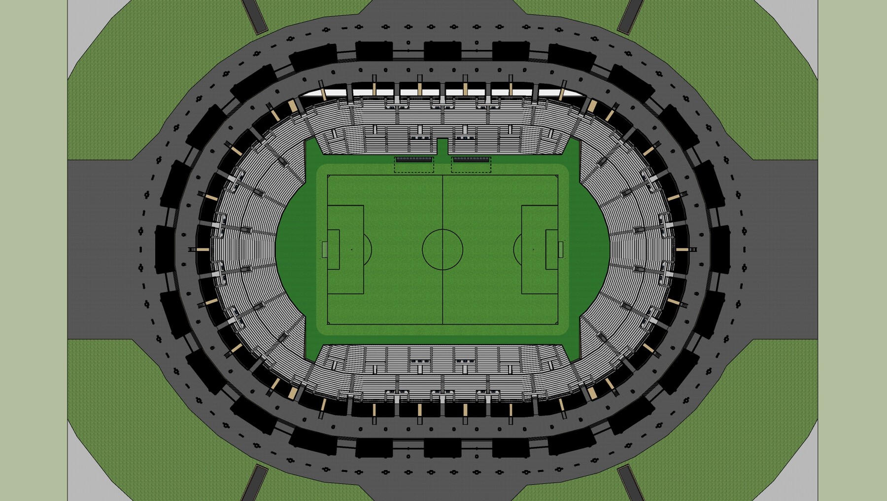 ArtStation - Stadium Renovation - from athletics to football | Resources