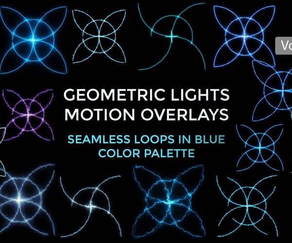 ArtStation - Motion Overlays. Geometric Lights. Volume 2. | Resources