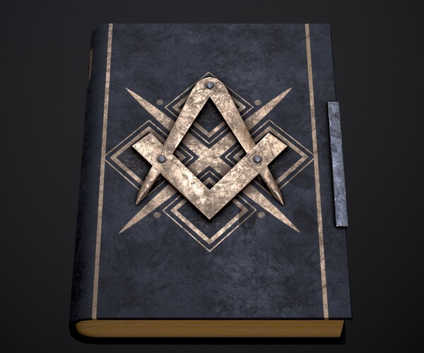 ArtStation - Book with the sign of the Freemason in four versions ...