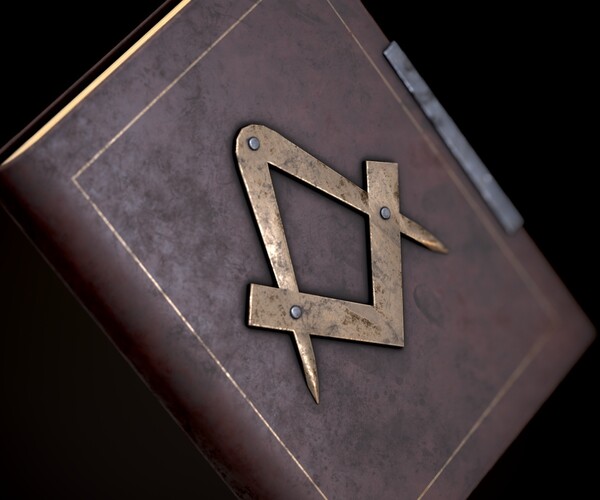 ArtStation - Book with the sign of the Freemason in four versions ...
