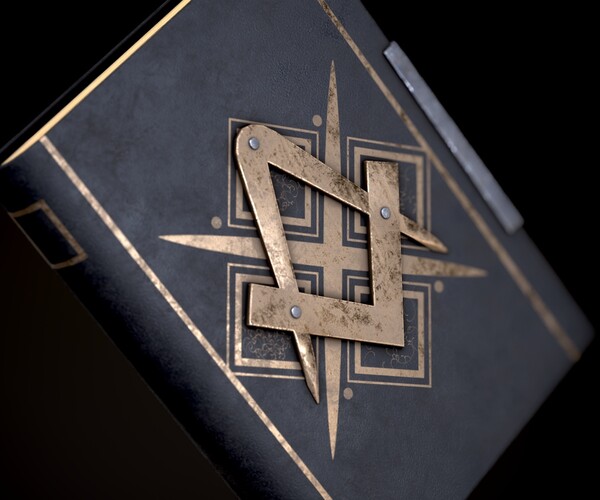 ArtStation - Book with the sign of the Freemason in four versions ...