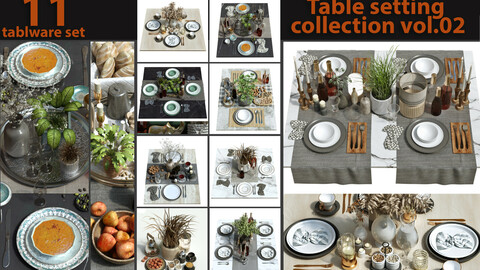 ArtStation - table setting collection vol.02 | Resources