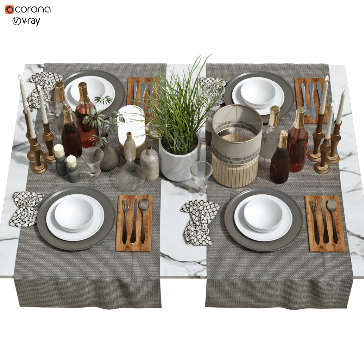 ArtStation - table setting collection vol.02 | Resources