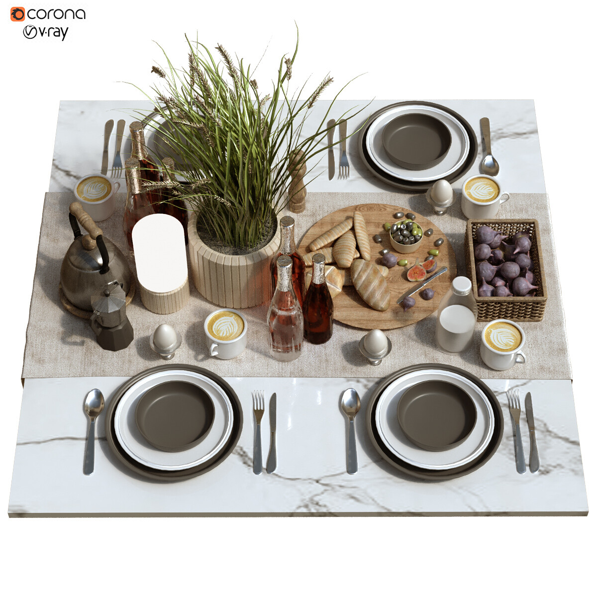 ArtStation - table setting collection vol.02 | Resources