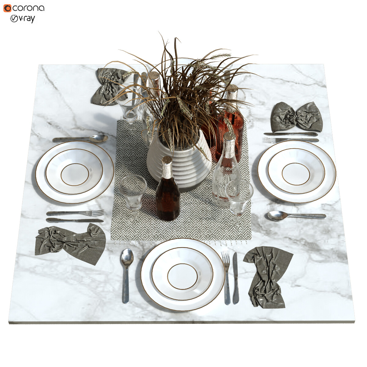 ArtStation - table setting collection vol.02 | Resources