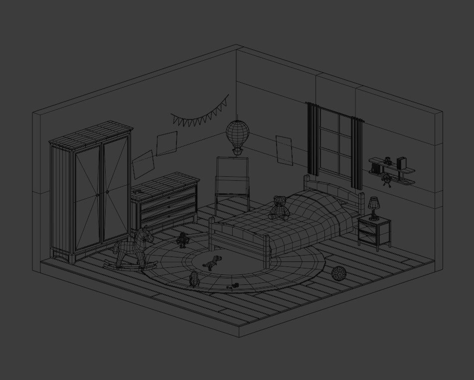 ArtStation - Kids Bedroom | Game Assets