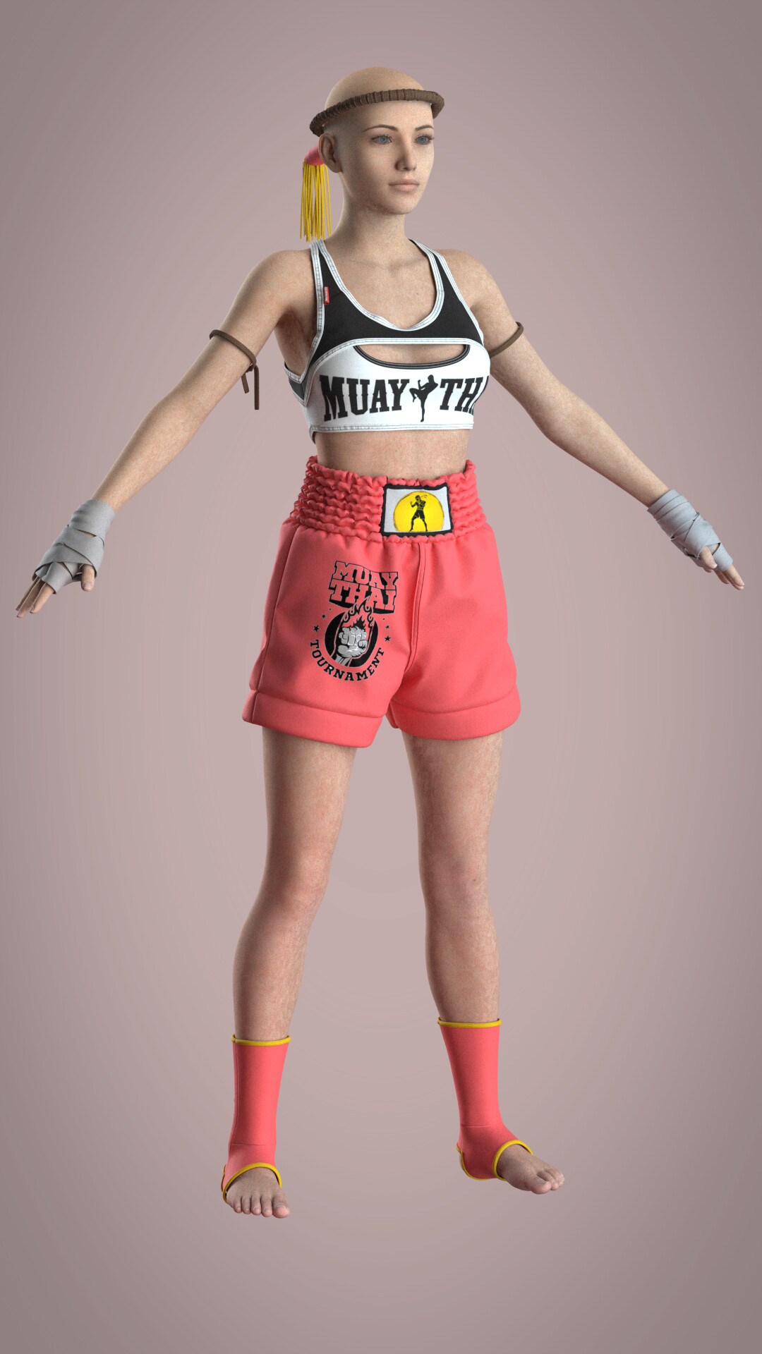 ArtStation - Muay Thai Women Outfit | Game Assets