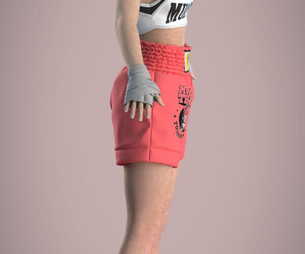 ArtStation - Muay Thai Women Outfit | Game Assets