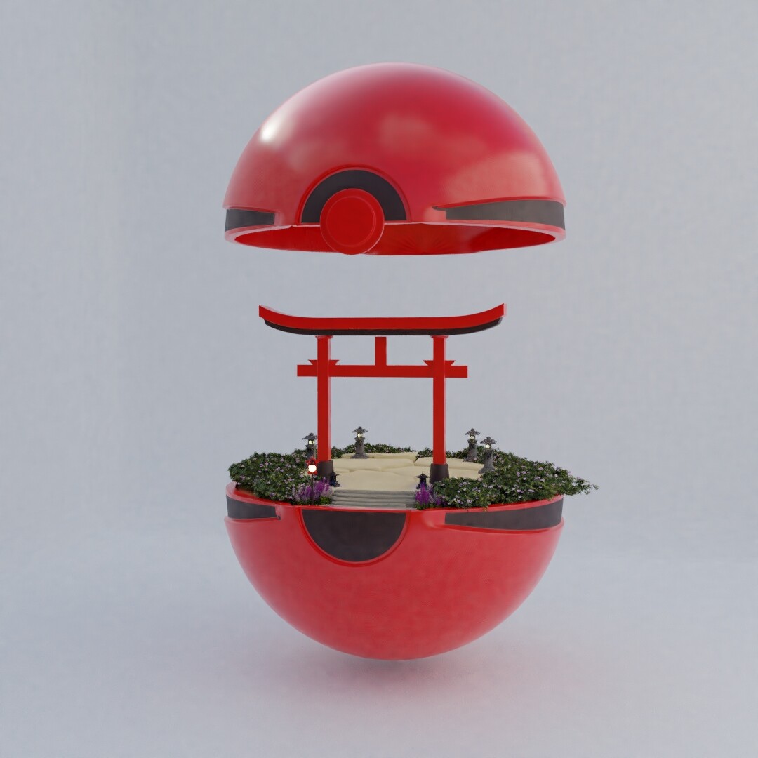 ArtStation - Japan Pokeball | Resources