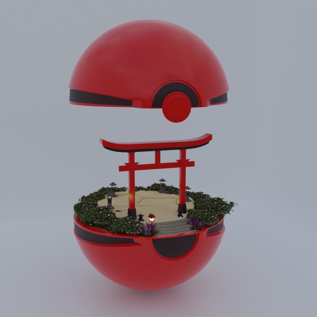 ArtStation - Japan Pokeball | Resources