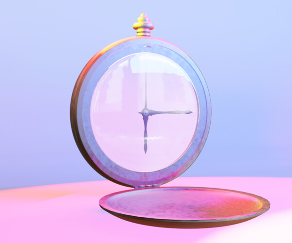ArtStation - Low poly rigged pocket watch | Game Assets