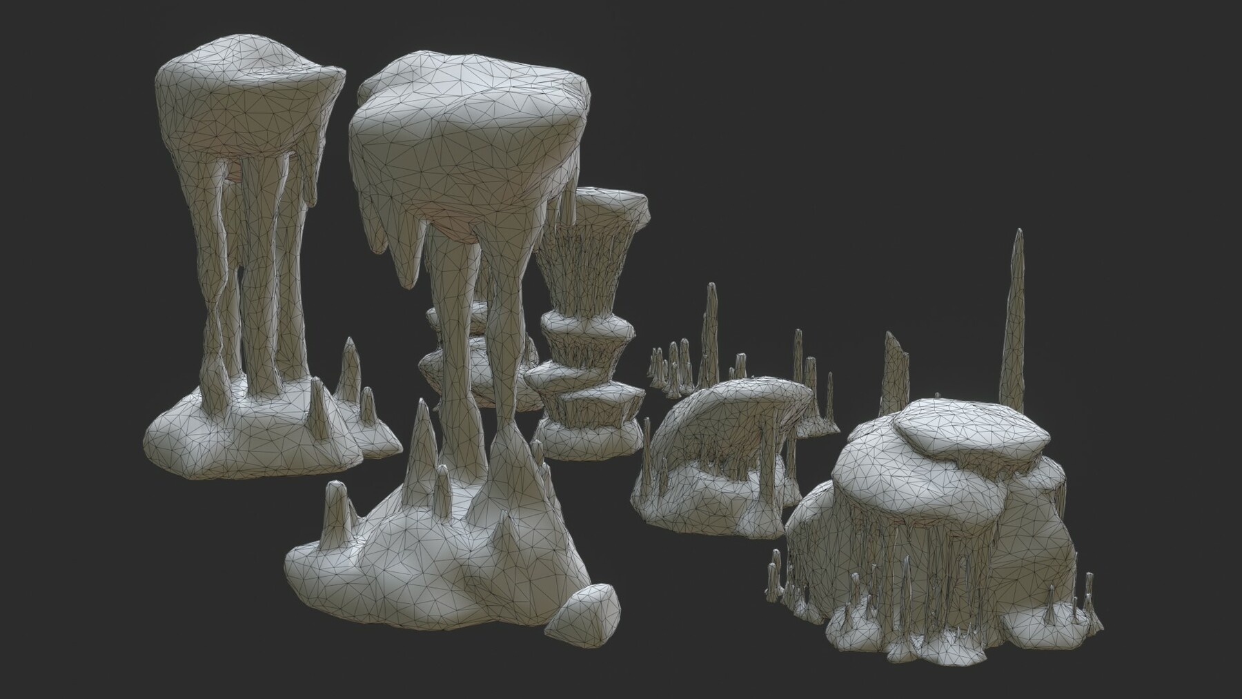 ArtStation - Cave Rocks Set 01 | Game Assets