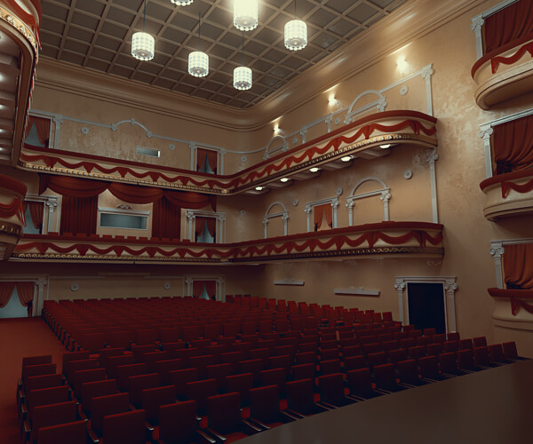 ArtStation - theater realistic | Artworks