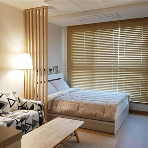 ArtStation - Solid wood temporary wall interior stripe partition ...