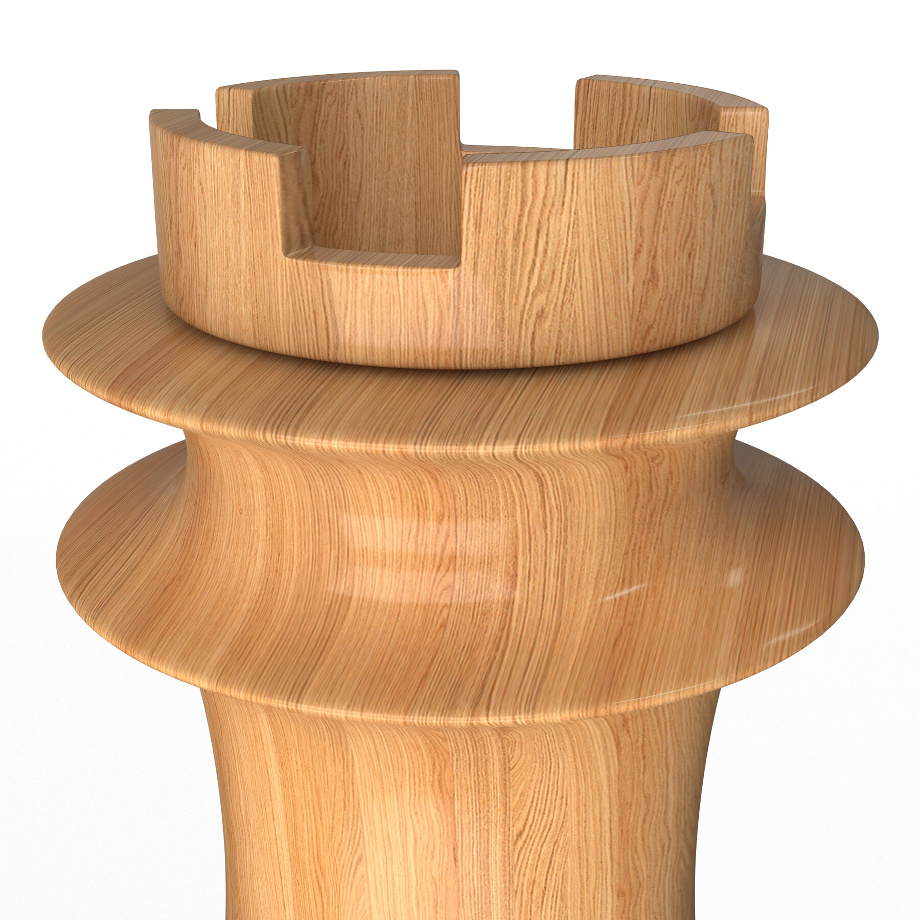 ArtStation - 3D Wooden Chess Rook | Resources