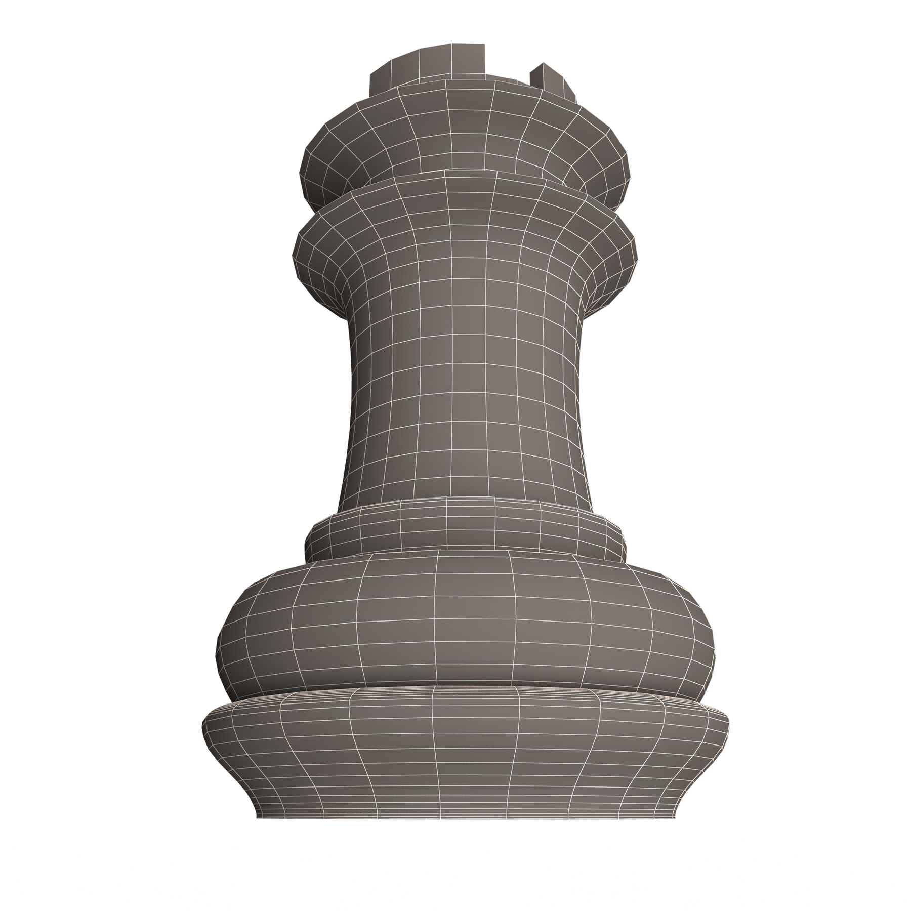 ArtStation - 3D Wooden Chess Rook | Resources