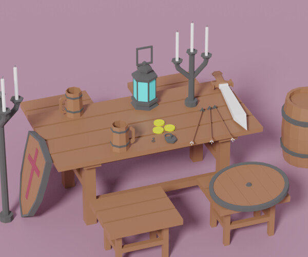 ArtStation - Cartoon Medieval Tavern Pack | Resources