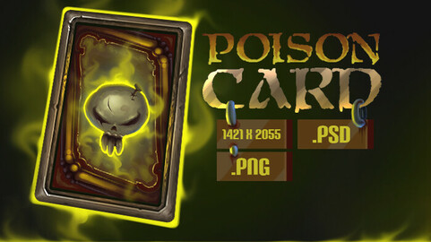 ArtStation - Poison Card Template | Game Assets