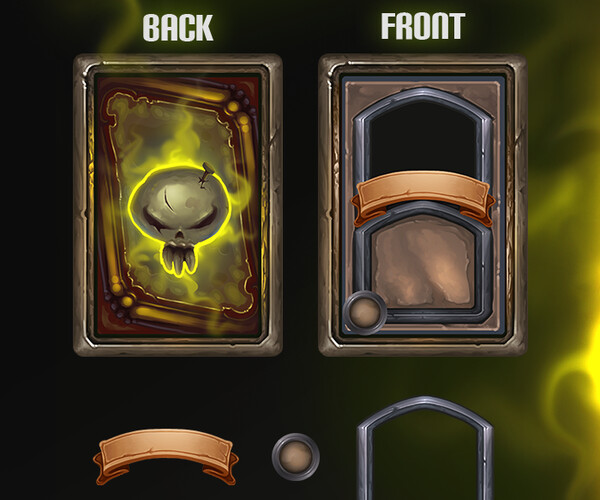 ArtStation - Poison Card Template | Game Assets