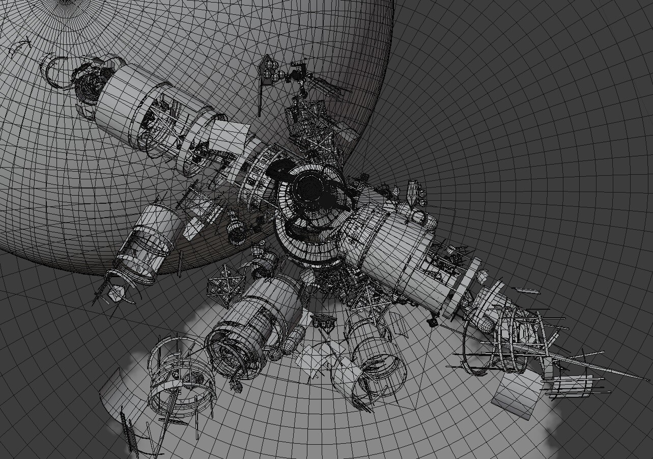 ArtStation - Abandoned SpaceStation | Game Assets