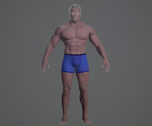ArtStation - Bodybuilder 01 | Game Assets