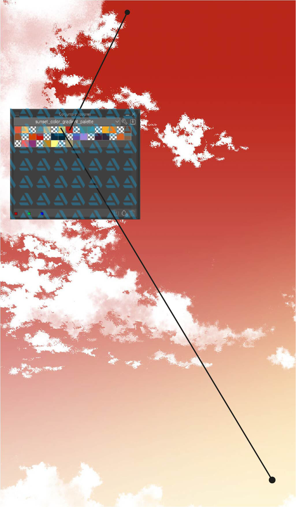 ArtStation - sunset color gradient palette for Clip Studio Paint and Ex ...