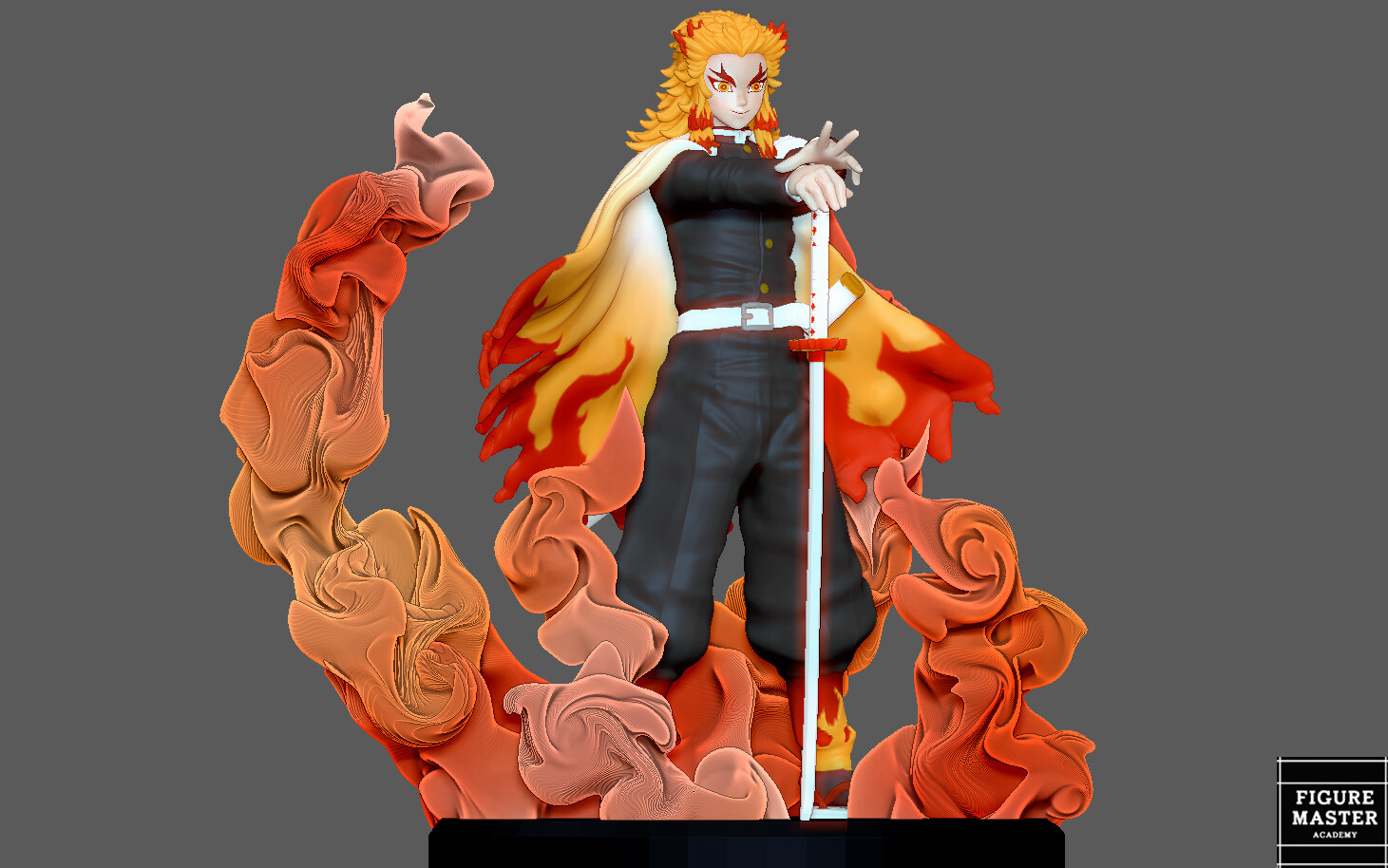 ArtStation - RENGOKU 2 KIMETSU NO YAIBA ANIME STATUE CHARACTER 3D print ...
