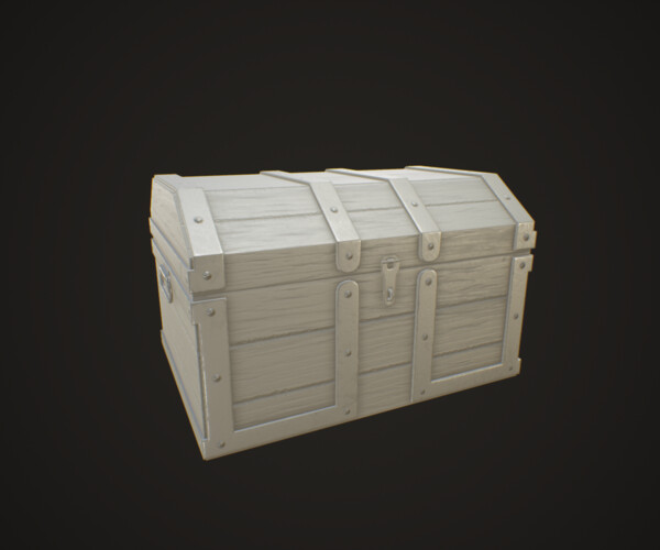 ArtStation - Medieval Treasure Chest - Wooden Chest II | Game Assets