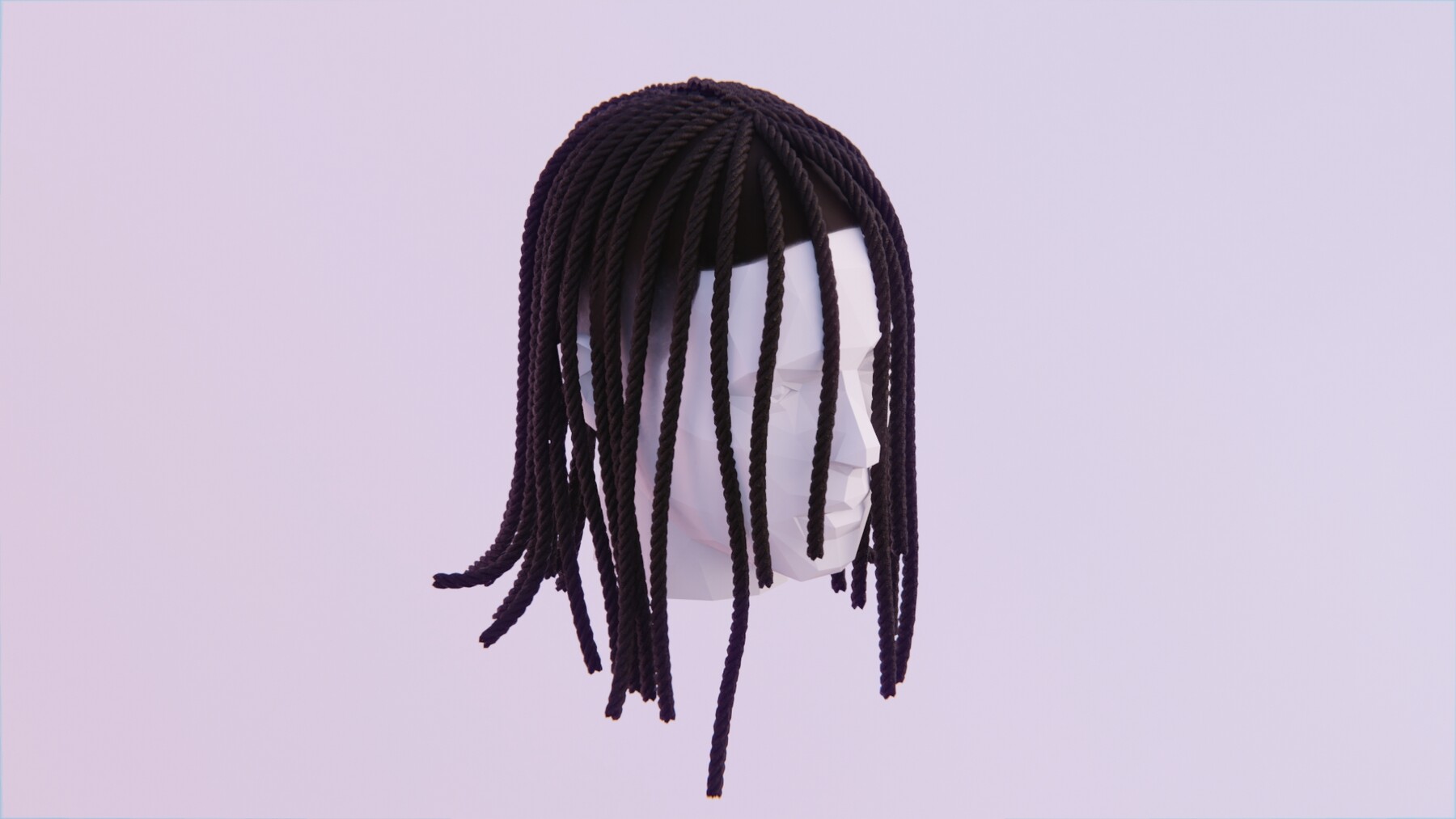 ArtStation - Long Dreads 2 - Braided | Game Assets