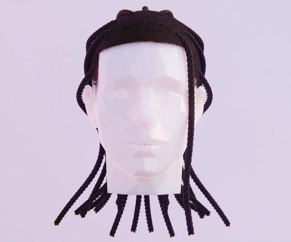 ArtStation - Long Dreads 3 | Game Assets